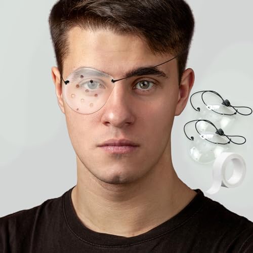 Amazon.com: ZBJBinCH Transparent Ventilated Eye Patches 2 PCS with ...