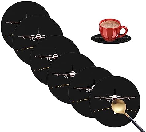 Amazon.com | Classic Airplane Instrument Coasters Set of 4: Aircraft ...