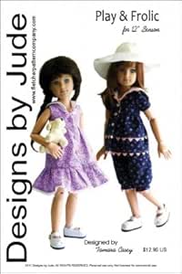 Amazon.com: Play & Frolic Printed Sewing Pattern for 12" Senson Dolls