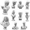 Amazon.com: UOIENRT 10Pcs Greek Bust Statue and Sculptures, Mini Greek ...