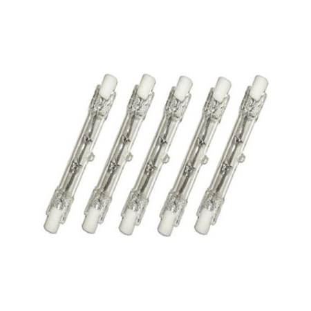 ETOPLIGHTING (5) Bulbs, J Type 118mm Double Ended T3 Halogen Light Bulb ...