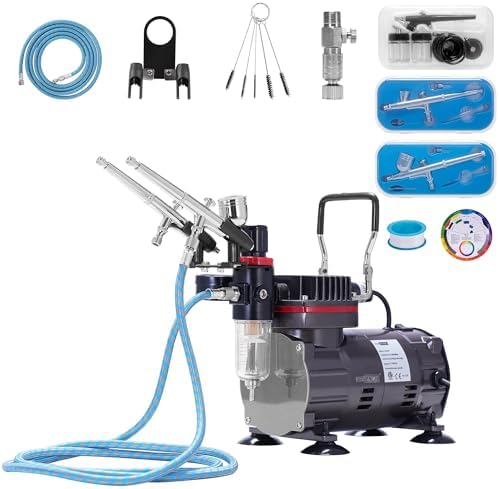 Amazon.com: TIMBERTECH Airbrush Kit with Compressor, Multi-Purpose ...