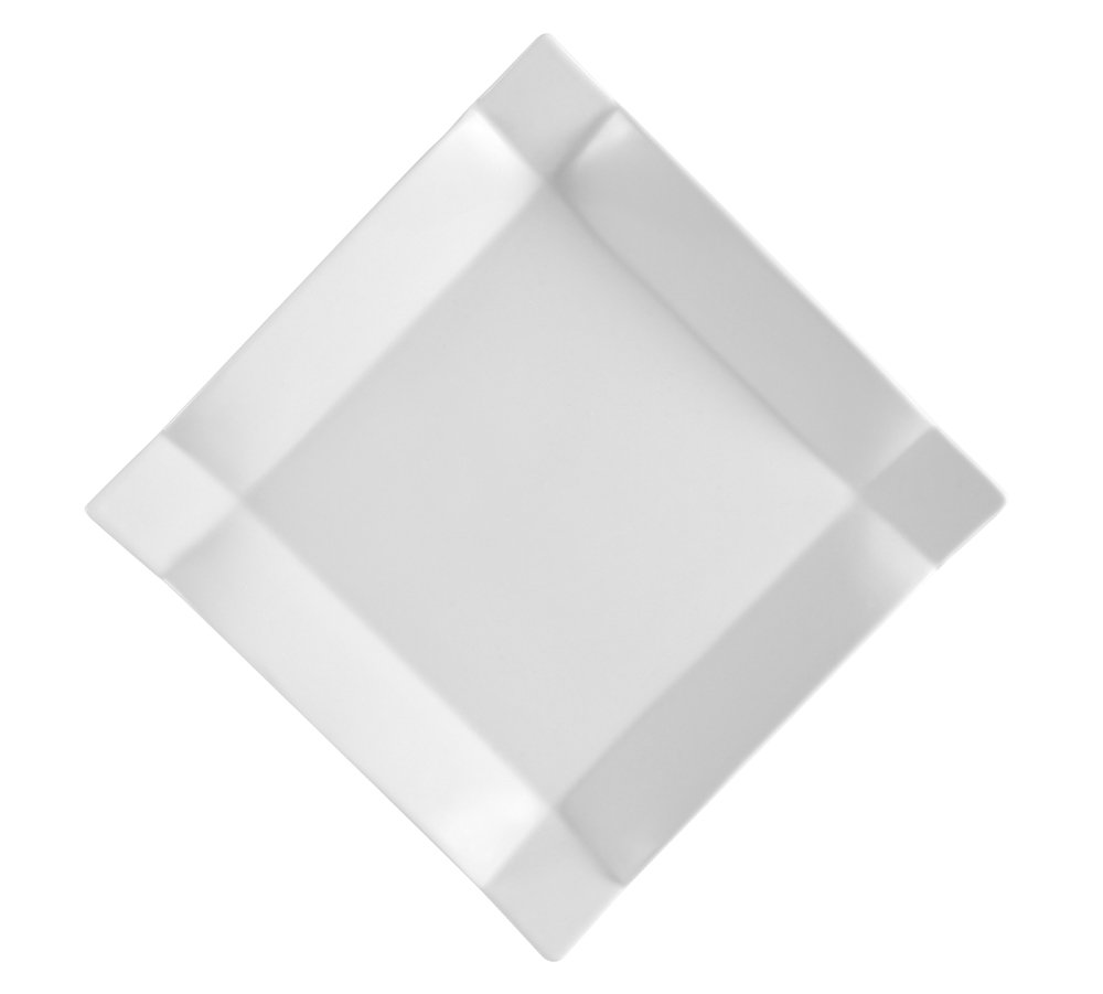 Buy CAC China TMS-21 Times Square Super White Porcelain Square Plate ...