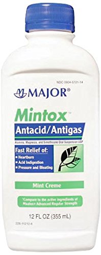 Amazon.com: Major Pharmaceuticals 264838 Mintox Antacid/Antigas Liquid ...
