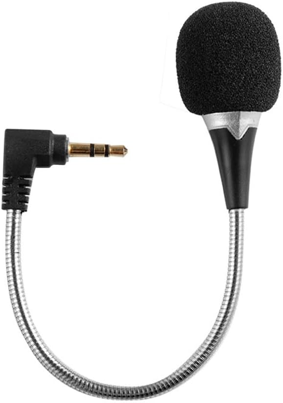 Amazon.com: Omnidirectional Metal Microphone 3.5mm Jack Flexible ...