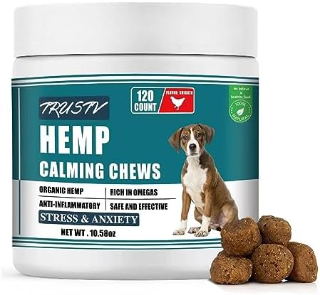Amazon.com : Hemp Calming Chews for Dogs - All-Natural Soothing Snacks ...