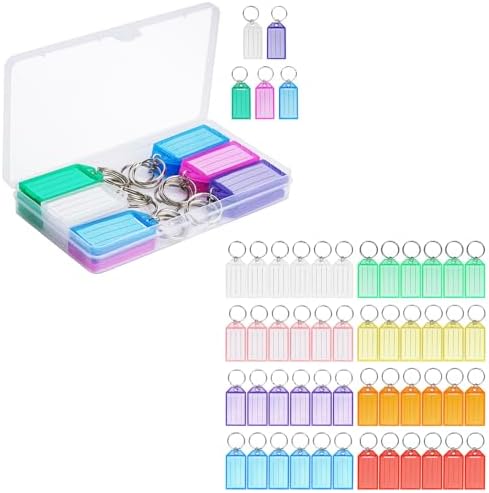 Amazon.com : Cuttte 68PCS Plastic Key Tags with Labels, Key Tags with ...