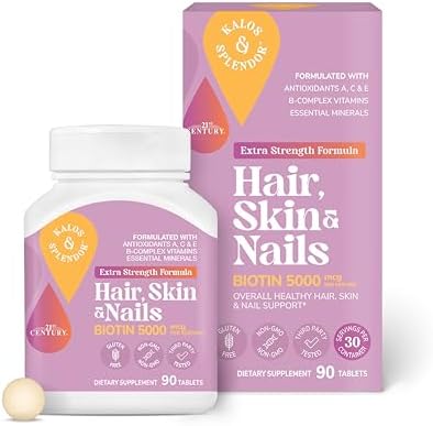 Amazon.com: Kalos and Splendor 21st Century Tabletas para cabello, piel ...