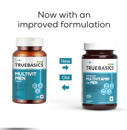 TrueBasics Advanced Multivitamin For Men (30 Tablets) | With ...