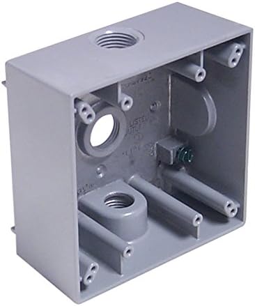 RAB Lighting VXCB Weatherproof Round Box with No Cover, Aluminum, 1/2 ...