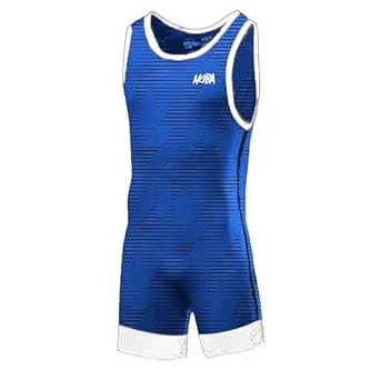 AKIBA Wrestlings/Powerlifting Suit/Costume/Singlet For Men/Women (BLUE ...