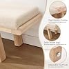 Amazon.com - Zibeths 47" Wooden Bench for Bedroom, Modern Upholstered ...