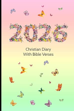 2026 Christian Diary with Bible Verses: 6" x 9" Planner, A Week to View ...