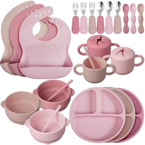 Amazon.com: 24 Pack Silicone Baby Feeding Set Baby Led Weaning Supplies ...