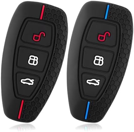 Soft Silicone Detachable Car Key Cover Accessories Compatible with Ford ...