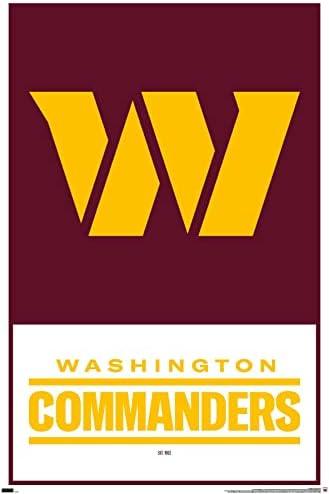 Amazon.com: Trends International NFL Washington Commanders - Neon ...
