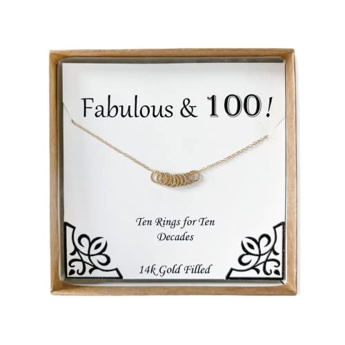 Amazon.com: Decade Necklace for Woman - 14k Gold Filled - Perfect ...