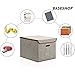 Amazon.com: Collapsible File Box with Lid [2-Pack] Decorative Documents ...