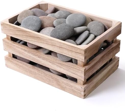 Amazon.com: lifetop 120PCS Painting Rocks, DIY Rocks Flat & Smooth ...