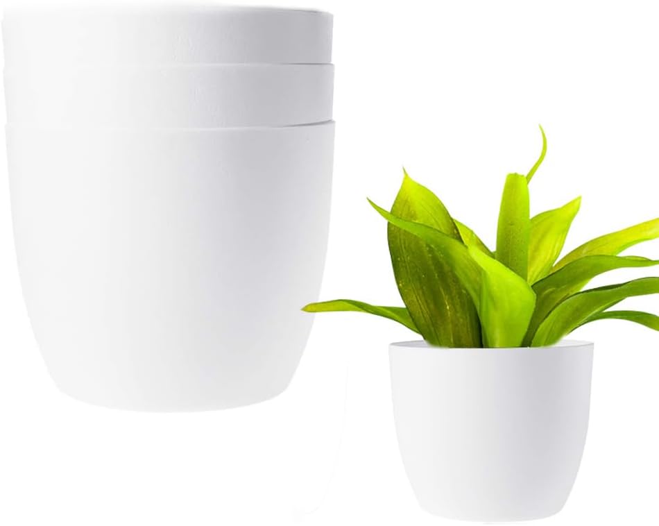 20cm Plant Pots Indoor Plant Planters - Set of 3 Modern Decorative ...