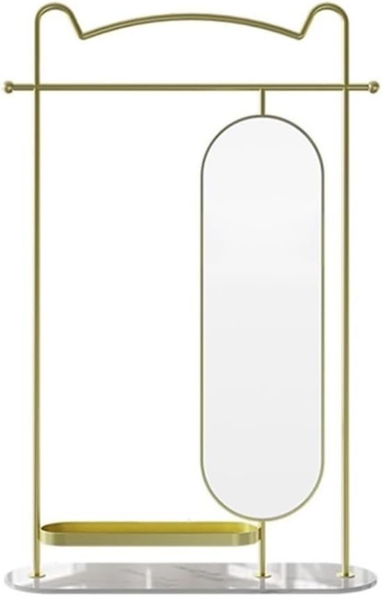 Full-Length Mirror Floor-Standing Coat Rack, Dressing Mirror ...