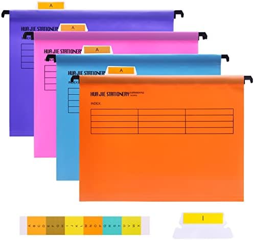 Srvnpioy Foolscap Suspension Files with Tabs and Card Inserts for ...
