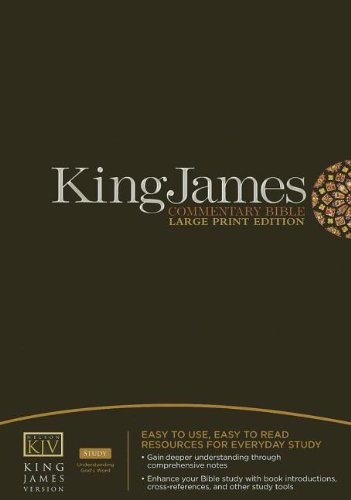 King James Commentary Bible: King James Version, Black Bonded, Study ...