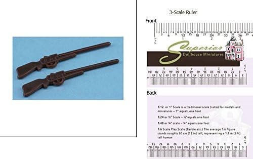 Amazon.com: Dollhouse Miniature Rifles 2 Pack : Toys & Games