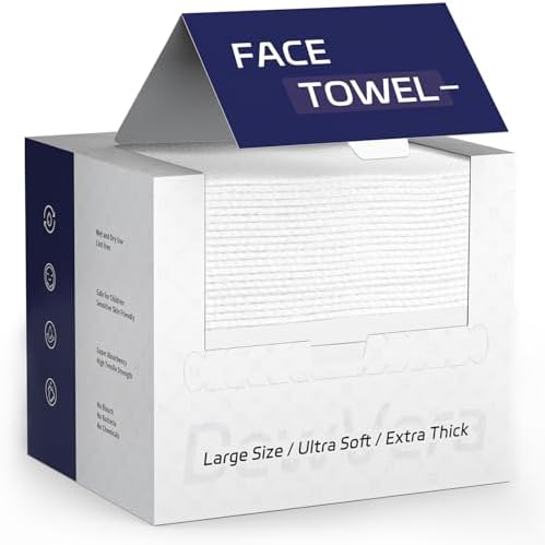 Amazon.com: DewVera Disposable Face Towel, 10"×12" Ultra Soft Thick ...