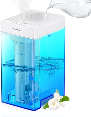 Amazon.com: INSENVO Top Fill Humidifier, 5L Cool Mist Humidifier with ...