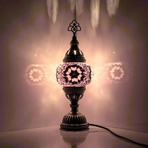 DEMMEX Turkish Moroccan Mosaic Table Bedside Night Lamp, Tiffany Style ...