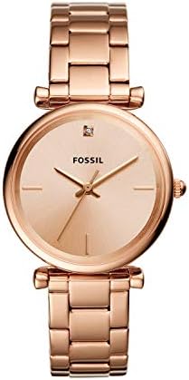 Fossil Uhr für Damen Stella, QuarzMultifunktionswerk, 38 mm braunes ...
