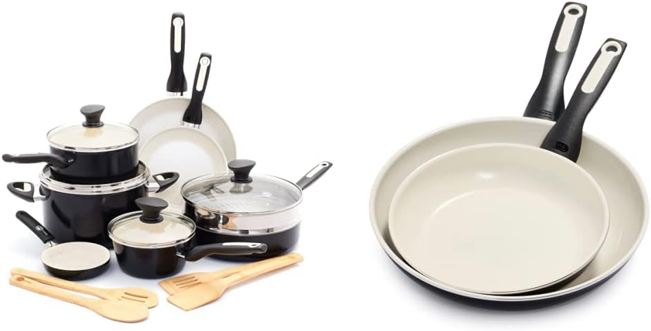 Amazon.com: GreenPan Rio Healthy Ceramic Nonstick 16 Piece Cookware ...