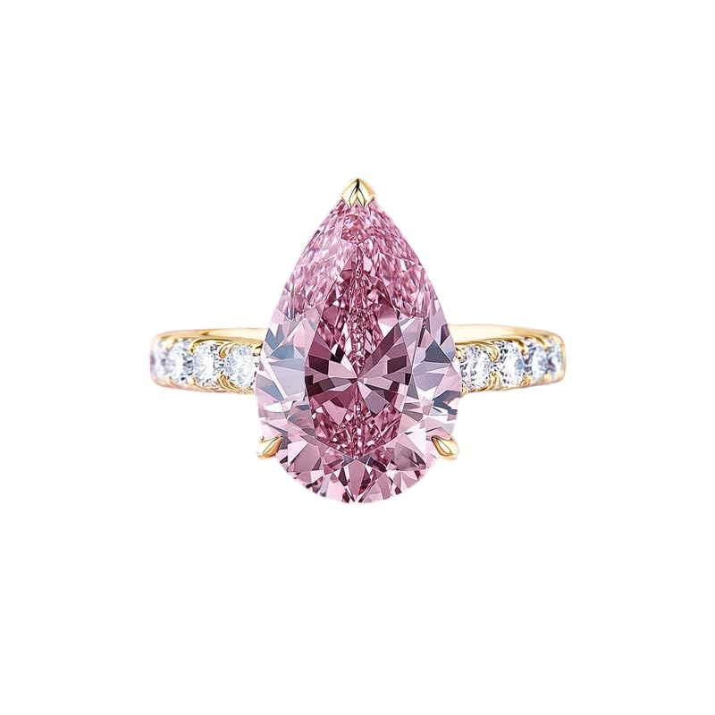 Amazon.com: SHAMA JEWELS HUB Stunning 3 CT moissanite Ring - The Celina ...