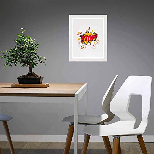 Lumartos, Vintage Poster Stop Contemporary Home Decor Wall Art Print ...