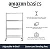 Amazon.com: Amazon Basics 4-Shelf Adjustable, Heavy Duty Storage ...