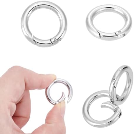 Amazon.com: CHGCRAFT Stainless Steel Spring Gate Rings O Rings ...