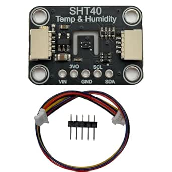 1PCS SHT40 Temperature Humidity Sensor Module, I2C, ±0.2℃ Precision, Temp/RH, Breakout Board for ...