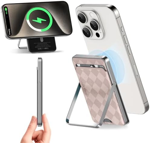 Amazon.com: LUCKYDUO Wireless Portable Charger with Wallet/Stand 5,000 ...