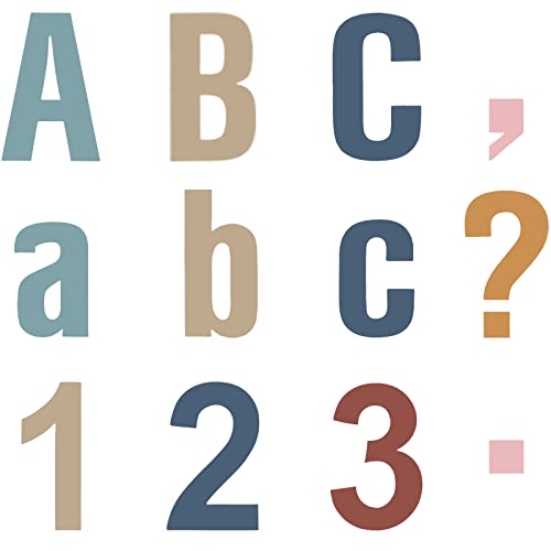 Buy 268 Pcs 5'' Bulletin Board Letters Colorful Alphabet Letters ...