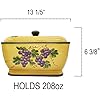 Amazon.com: ACK Decor Grape Desing Tuscany Wine Hand Painted Ceramic ...