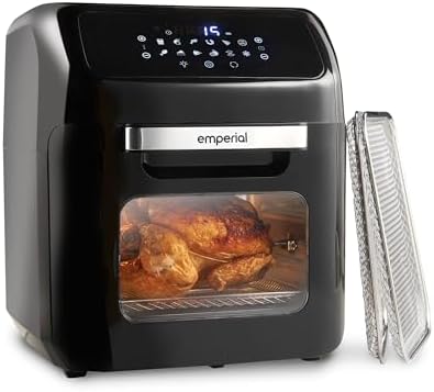 JML 12L Air Fryer Oven - 4 in 1 Rotisserie Airfryer to Cook, Fry, Roast ...