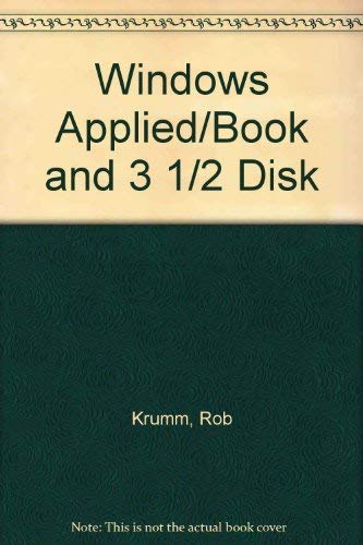 Amazon.co.jp: Windows Applied/Book and 3 1/2" Disk : Krumm, Rob: 洋書