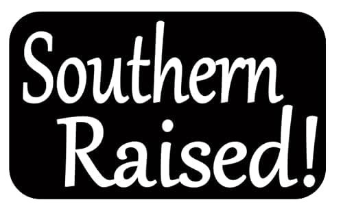 Amazon.com: Southern Raised TP178 vinyl 8" Decal Sticker southern girl ...