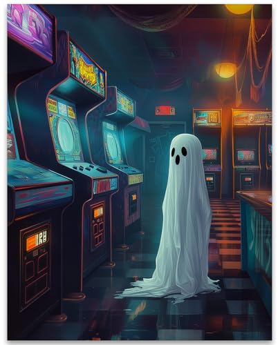 Amazon.com: The Ghost of Arcades Past - 11x14 Spooky Retro Nostalgic ...