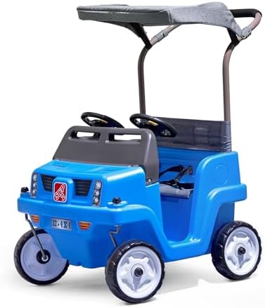 Amazon.com: Step2 Side-by-Side Push Around SUV, 2-Seater Kids Push Car ...