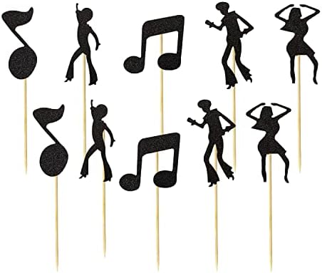 24 Precut Round The Seventies 1970's Retro Party Disco Themed Edible ...