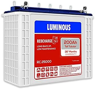 Exide Solar C10 Tubular Battery - 200Ah Inverter Battery 6LMS 200L ...