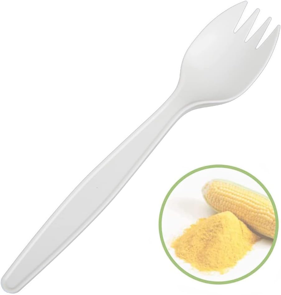 Amazon.com: AmerCare Medium Weight Polypropylene Sporks, White ...