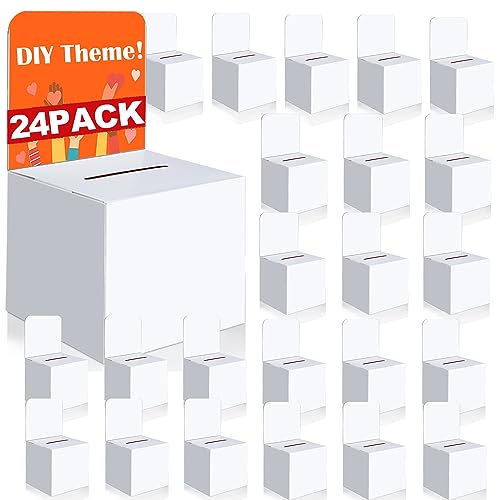 Snapklik.com : VOISEN 24 Pcs Ballot Boxes Suggestion Boxes Donation Box ...